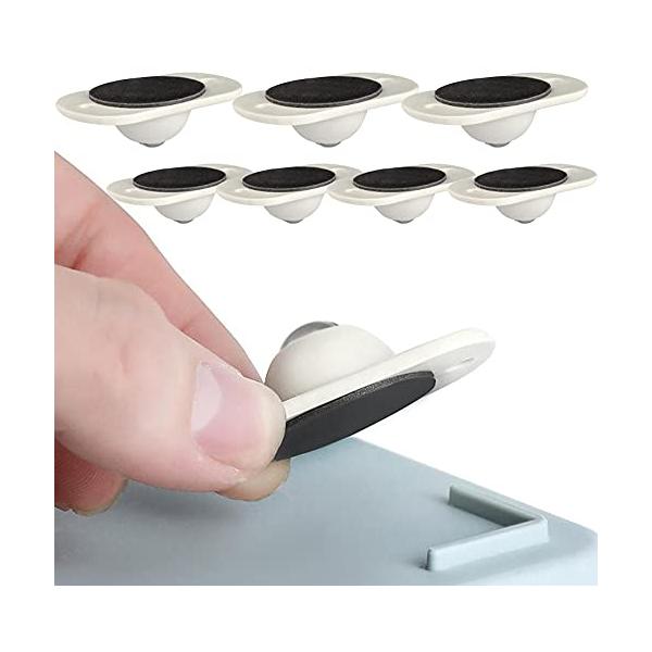 道具箱や荷物箱、ごみ箱などの底面に貼り付けて使用。持ち上げず動かせるので、掃除の時やちょっと重い物を移動させるのに大変便利です。ステンレススチール製のキャスター部分は円形の為360度回転設定耐荷重 8kg (4個使用時)*製品内容 ボールキ...