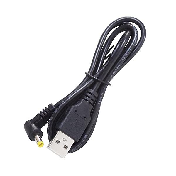 DCプラグ 外径:4.0mm/内径:1.7mm/長さ:10mm/極性:センタープラス コード 長さ:約1m5V/2A対応パソコン・周辺機器/PCアクセサリ・サプライ/ケーブル・アクセサリ/ケーブル/USBケーブル