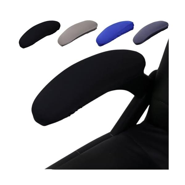 長時間のデスクワークを快適に オフィスチェア用アームレストカバー デスクワークの肘掛け、汚れや劣化で不快になっていませんか このアームレストカバーはオフィスチェアにぴったりフィットし、快適な作業環境をサポートします。スパンデックス素材を配合...