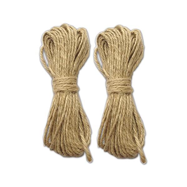 天然ジュートとラミー製厚さ：2.5mm。 長さ: ハンクあたり 13.7 メートル (ハンク 2 つを含む)。工芸品やスクラップブックを作るのに最適です。色: ナチュラル真新しい。ホビー/手芸・画材/ビーズ・レジン・アクセサリ/アクセサリ用紐・糸