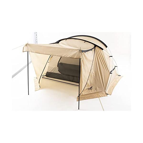 本体サイズ：約210*200*130cm　インナーサイズ：約200*110*115cm　収納サイズ：約45*15*15cm材質：フライシート/68DポリエステルUV30* 耐水圧1000mm 、インナー/63Dポリエステル、フロア/210D...