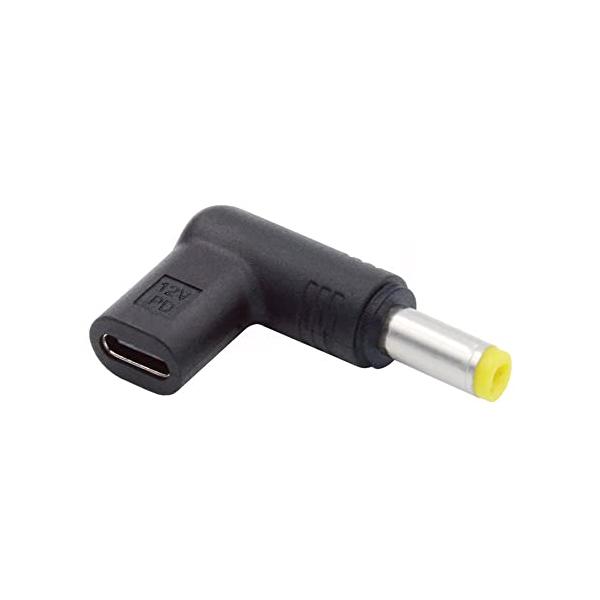 Type-C メス側に 12V PD エミュレーター トリガーを内蔵。65W Type-C 充電器と一緒に使用すると、壁のコンセントから DC 12v ポートを備えたノートパソコンを簡単に充電できます。入力: Type-C メス、65W P...