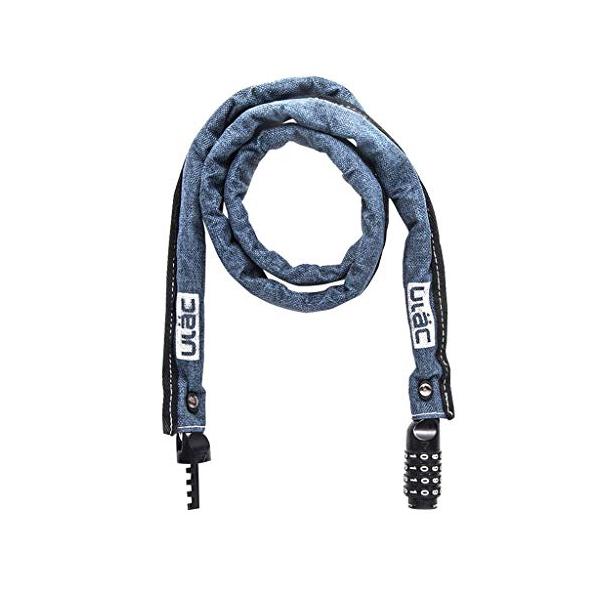 新型シリコンラバーエンド&amp;止めバンド付スリーブ4mmチェーン180ｃｍマイセット4桁ダイヤル錠 マジックバンド付対象シーズン: 通年スポーツ＆アウトドア:自転車:自転車アクセサリ:鍵・ロック:ケーブルロック