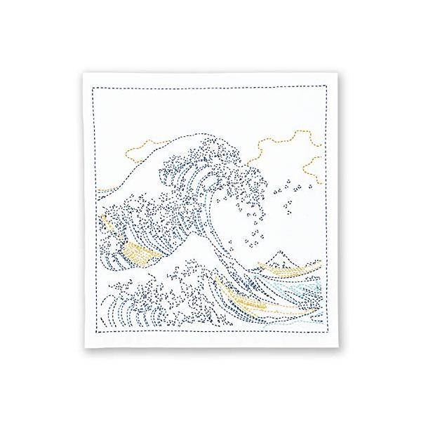 出来上がりサイズ : 縦34*横34cmキット内容 : 晒木綿 (白、綿100%) 、刺し子糸 (細、綿100%) 、刺し子針、作り方説明書 (英語版付)難易度 : 初*中級者向制作目安時間 : 8*12時間生産国 : 日本ホビー:手芸・画...