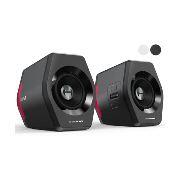 SUB-OUT端子付き Subout端子を使って他の2.0、2.1、5.1スピーカーやサブウーファーに接続し、より強力な4.0、2.1、4.1、7.1サラウンドサウンドシステムを構築し、さまざまな音の豊かな細部を向上させ、ゲームや映画の臨場...