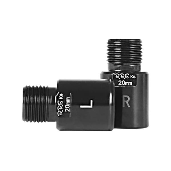 ペダル位置を最適化： クランクとペダルの間に装着することで、16mmまたは20mm外側に調整可能。自然なペダリングを実現し、膝への負担を軽減します。さらに、アダプターを組み合わせることで、36mm・40mmのオフセットも可能です。高強度クロ...