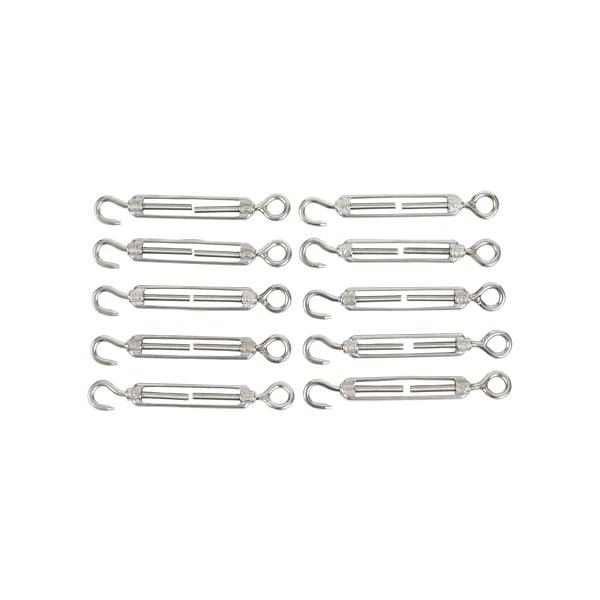 製品仕様 M6 10個セット。 製品素材 304ステンレス鋼、優れた防錆性、耐候性、強力で耐久性があります。 性能特徴 優れた引張強度と抗疲労強度構造実用性が高くて用途も広い。 初心者向けの使いやすさ 単純なねじれでターンバックルが締まり、...