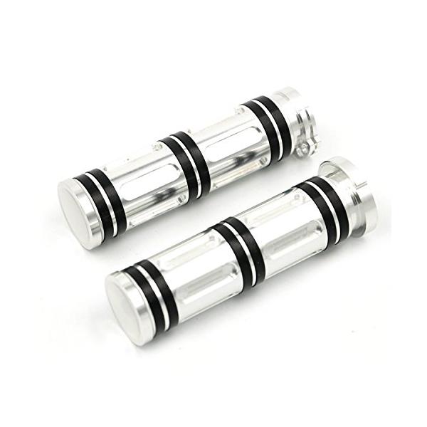 エッジを持つ最も新しいカスタムのデザインは、グリップを切った。高い品質アルミニウム合金で作られる一般的なフィット1984-2015 for 1インチバー側および1インチスロットル側長さ：13.5cm外径：3.7cm内径：2.5cm規格：1セ...