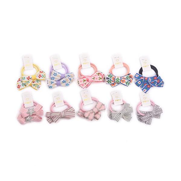 セット内容 20本セット ヘアゴム直径約3*　リボン長さ約4*１0組20個セットでのお届けなので、デイリーはもちろんお出かけやイベントにも*ひとつひとつがリボンデザインなので、お子さまもひときわ可愛く。 お友達とシェアしてもいいですね。シン...