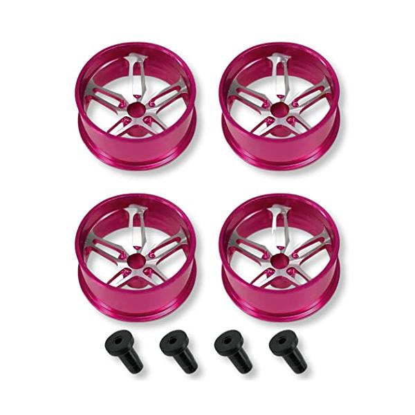 サイズ 直径23.6mm、10ｍｍタイヤ幅用 使用可能マシン ミニ四駆PRO、ミニ四駆各車 セット内容 高品質アルミニウム合金ローハイトホイール*4、ブッシュ*4 商品説明 高品質なアルミ切削製のローハイトタイヤ用ホイールです。 樹脂製のロ...