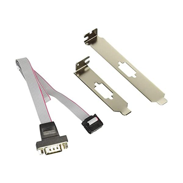 リアスロット側: D-Sub9ピンオス*1マザーボード側: 2x5ピンメス*1ケーブル長: 47cm付属品: PCI用ブラケット*1、ロープロファイルPCI用ブラケット*1RoHS指令準拠 (10物質)パソコン・周辺機器:PCパーツ:パソコ...