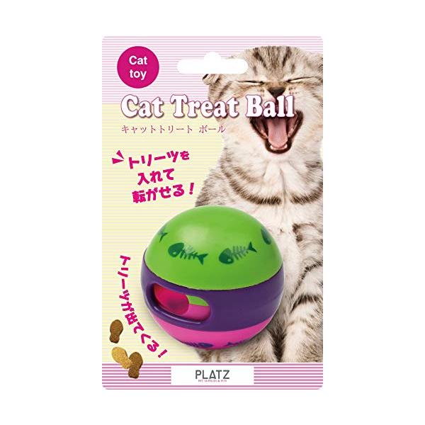 商品名：キャットトリートボールブランド名：PLATZ生産国：中国サイズ：高さ15.9cm x 幅10cm x 奥行5.7cm重量/容積：45gペット用品:猫:おもちゃ:ボール