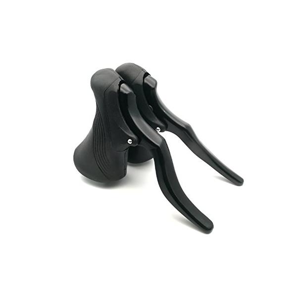 色：Road Bike Blackバイクブレーキ1組。直径22.2*23.8mmハンドルバーに取り付けました。多くの種類の自転車に適しています。材質：アルミニウム合金アイテムサイズ：L16 * W8.5 * H2.2cm直径：22.2*23...