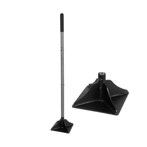 高品質＆耐久性の構造：Walenseeのタンパーは、20cm X 20cmの鋼鉄製ヘッド、重さは4.1kgです。4.1kgのヘッドは建設、産業、商業用途に最適です。ヘッドは錆びにくい高品質のステンレス鋼で作られており、パウダーコーティングさ...