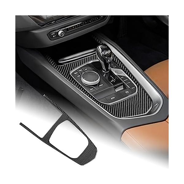 車種専用:BMW Z4 G29 2019 2020 2021 2022 2023専用。右ハンドル車用。素材:製品は本物のカーボンファイバーでできており、保護を強化するために超透明コートポリウレタンが付いています。取り付け簡単：工具不要のお手...