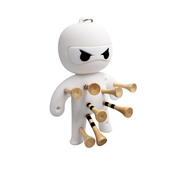 * 忍者デザイン：ユニークな忍者モチーフが目を引き、ゴルフ仲間との話題づくりにも最適。 * 最大13本収納：コンパクトなのに13本ものゴルフティーをまとめて持ち運べます。ティーは付属しません。 * シリコン素材：柔軟性と耐久性に優れたシリコ...