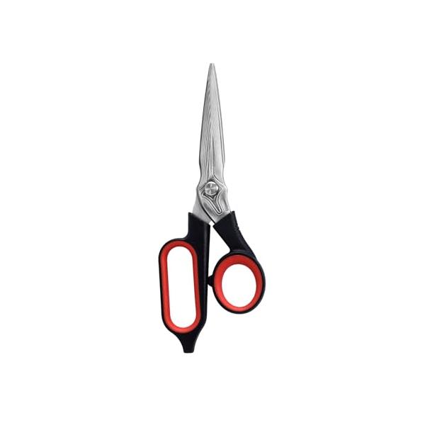 [超鋭利で耐久性のあるダマスカス鋼] LIVINGOのダマスカスはさみは、高品質の34層のダマスカス鋼で作られており、鍛造と焼き入れにより、優れた切れ味、耐久性、長寿命を実現しています。はさみの硬度はHRC 58までで、長期間の使用を保証し...