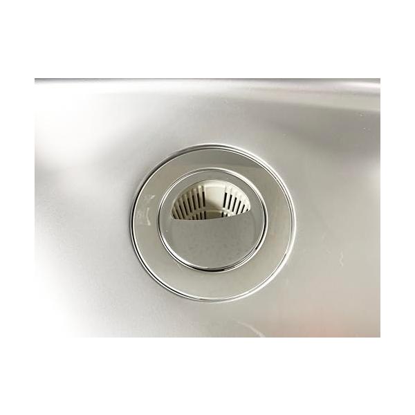 ヌメリを抑制します抗菌めっき加工 日本で抗菌めっき加工 をしました排水口カバー ふた です。素材はステンレス SUS304 です。小型シンクや業務用のシンクに使用出来ます。 サイズはご確認ください。 板厚も十分にあり、しっかりした造りです。...