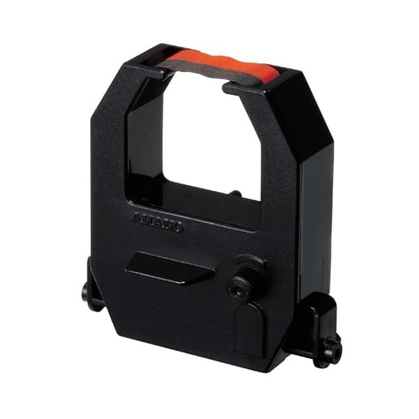 アマノタイムレコーダー用の純正インクリボンですインク色／黒・赤W6.7*D3.2*H6.7cm文房具・オフィス用品:オフィス機器:タイムカード用品:タイムカード用紙