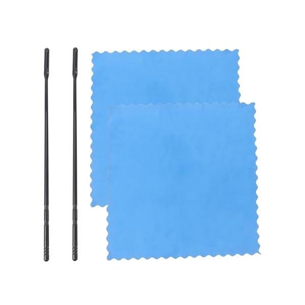 フルートお手入れセット フルート専用に設計されたこのクリーニング・ツールは、フルートの奥深くまで入り込み、蓄積した汚れや水分を効果的に取り除きます。 フルート クリーニング 布 楽器の表面を傷つけないよう、柔らかく吸収性のある素材で作られて...