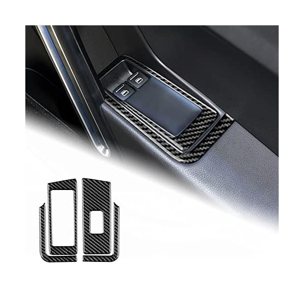 車種専用：フォルクスワーゲン ザ?ビートル 2012 2013 2014 2015 2016 2017 2018 2019。右ハンドル車用。素材:製品は本物のカーボンファイバーでできており、保護を強化するために超透明コートポリウレタンが付い...