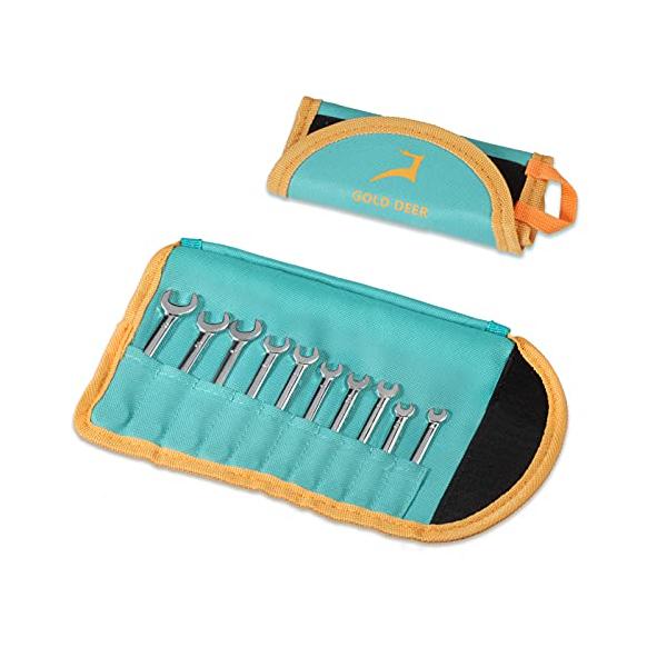 セット内容 4mm、4.5mm、5mm、5.5mm、6mm、7mm、8mm、9mm、10mm、11mm。六角ボルト・ナットおよび四角止めねじの組付や取外しに。 特徴 薄型タイプは、細く奥まったスペースの作業に便利です。 角度付 メガネ部は立...