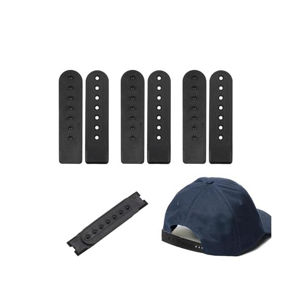 7段階調整可能 7ホールがある帽子アジャスターなので、ニーズによって自由にサイズが調整できます。お気に入りのキャップがまた使えるようになります。  汎用性が高い 帽子用アジャスターでキャップの修理や、オリジナル帽子の製作、カバンのサイズ調整...