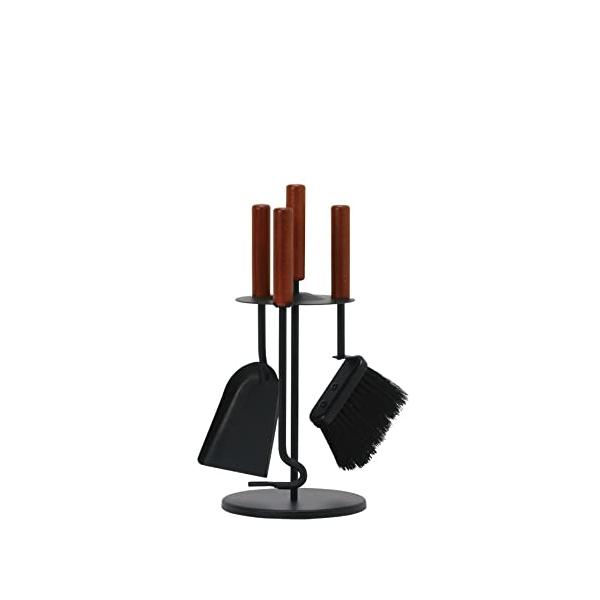 高さによって選べる2サイズ L-57cm, S-42* 木の風合いとブラックのシンプルなデザイン イタリア製Lサイズ グランデツール ：W21xH57xD21cmSサイズ ピッコロツール ：W21xH42xD21cmツール3点セット シャベ...