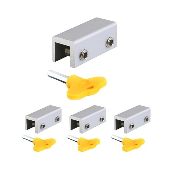 専用ネジ付き4個セット 窓を開けたままでも外部からの侵入を防止できる補助錠 4つの窓ロックと六角ネジセット  防犯/安全対策 補助錠を取り付けることで、子供やペットが窓を勝手に開けることを防ぎます。また、二重施錠で防犯対策としても有効です。...