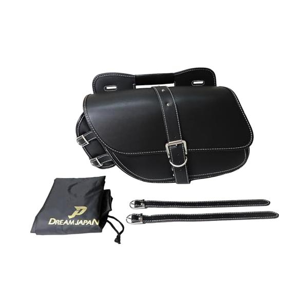 ※全部の画像を見るには、画像をタップ　　*アメリカン用のサイドバッグ   左側 *横幅：430mm 　高さ：250mm マチ：140mm*合皮*サイズも中ぐらいで使い勝手抜群  車＆バイク:バイクバッグ・ケース:サイドバッグ・サドルバッグ