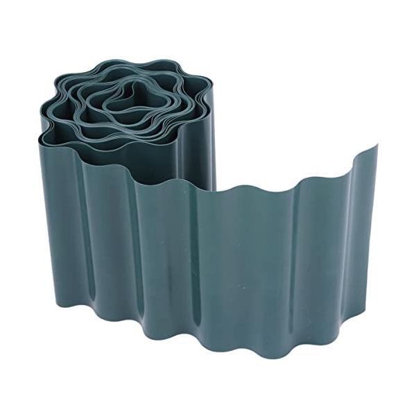 花壇づくりや芝生、植木の囲いに最適な土留・根止めシート。土の流失を防ぎ、根切り効果で雑草の侵入を防ぎます。重い土袋を使わずにグルっと囲うだけで土留め作業ができ、見た目もスッキリします。囲える目安の広さは1.5坪程度です。柔らかく自由に曲げら...