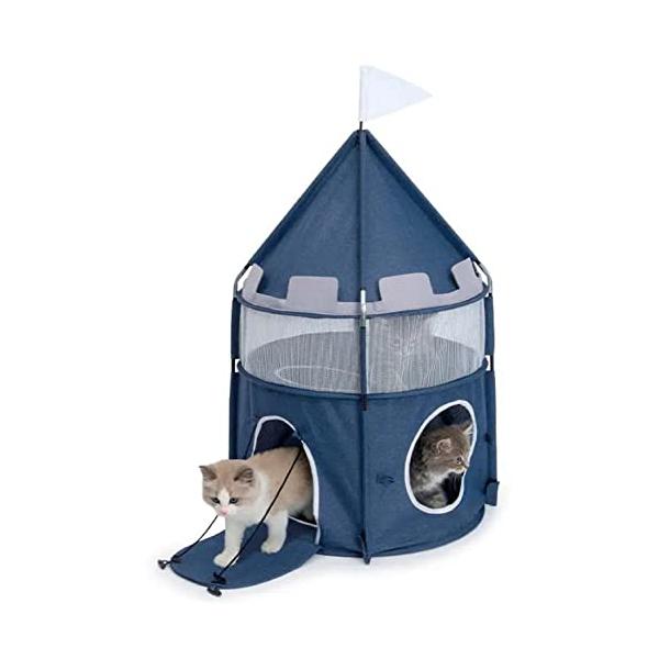 Catit Vesper Play Furnitureは、可愛くて軽いのに丈夫な素材で作られています。プレイセットはモダンで楽しいデザインでねこちゃんがはしゃいで遊べ、快適なクッションで居眠りしたり楽しい時間を過ごせます。シリーズはお城、ロ...