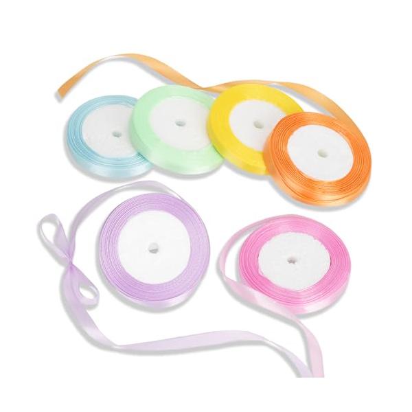 プレミアムリボン・6色バリ 明るくて鮮やかな蛍光6色のリボンは取り揃えており、可愛くて元気です。リボンをお好みに合わせてご利用いただくことができます 高級な光沢感 上質な片面ポリエステル生地で作られた滑らかな表面のリボンで、光沢に満ちていま...