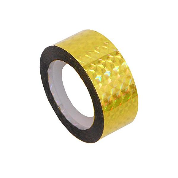 サイズ 幅20mm*約20m巻 セット内容 3巻 カラー 金 仕様 粘着あり 特徴 キラキラ輝くホログラム柄のテープです。小物のデコレーションなどにおすすめ。文房具・オフィス用品:事務用品:テープ・結束具:テープ:マスキングテープ