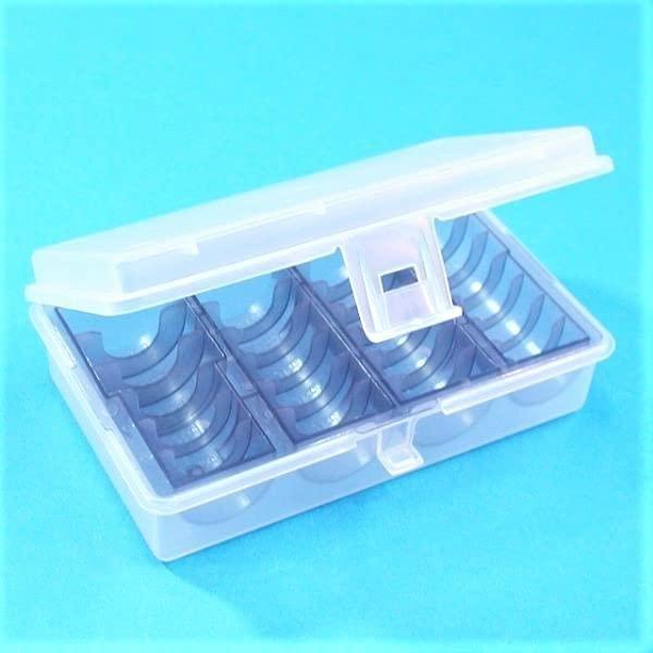 画像二枚目  中の仕分け板は黒と青の二種類があり、この２色セットです。サイズ：約 118mm*76mm*33mm材質：ポリプロピレン文房具・オフィス用品:事務用品:金銭管理・会計用品:会計用コインケース