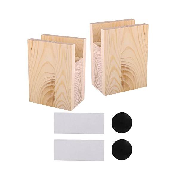 サイズ：10*10*4cm 10cmずつ増やせます 総高さ13.5cmパイン材を使用しているので、耐荷重が高く、丈夫で長持ちします滑り止めマットが付属しており、より安定し、床を保護することができます床やカーペットを傷めず、安定で安全ですご家...