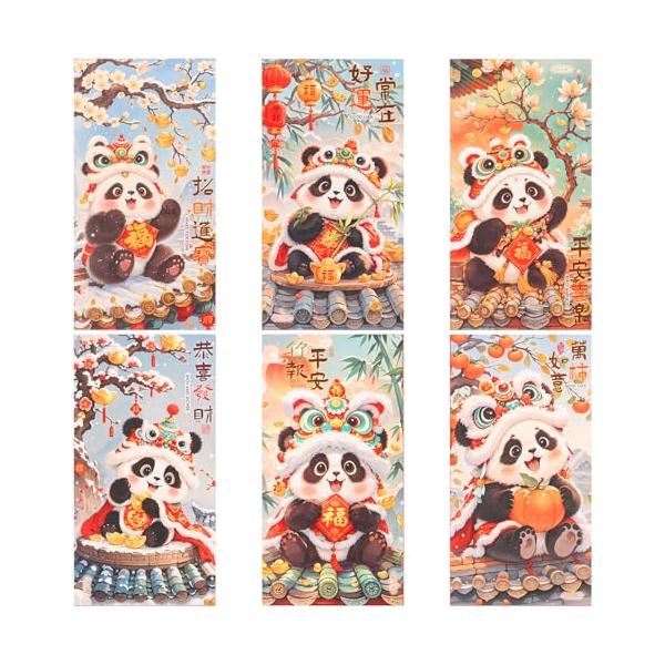 サイズ：約8.6*16.8CM素材：厚手で丈夫な紙を採用し、壊れにくくて、長持ちすることができます。用途：お年玉袋以外にも、重要な祝日、宴会などの場合が使用できます。コレクションやプレゼントとして購入するのも良いです。デザイン：中国風をテー...
