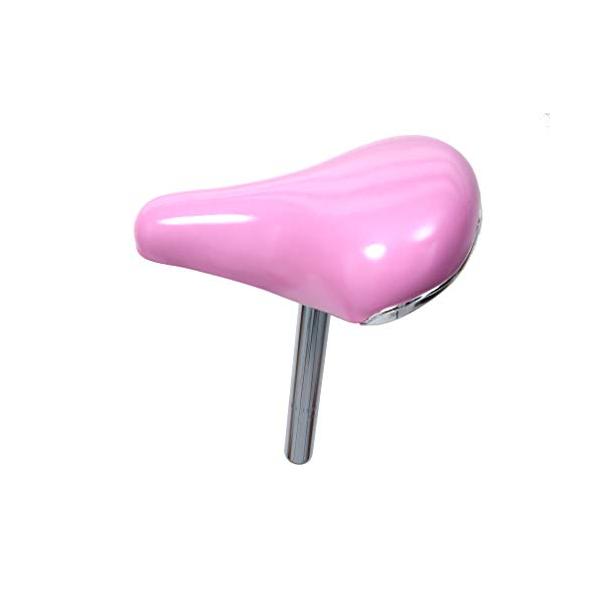 *子供用サドル*後部ガード付*ポスト付(ポスト径 25.4mm)*お子様に嬉しいかわいいピンク色タイプスポーツ&amp;アウトドア:自転車:自転車パーツ:サドル