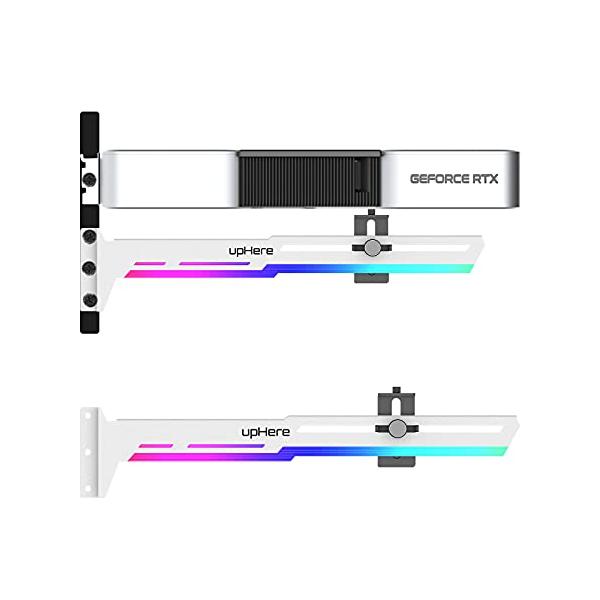 流れるARGB搭載：ケース内のLEDによる装飾、グラフィックボードの垂れ下がり防止の効果もあったのを取り付ける。材質：鉄製。何十年も耐えることができます。一度の購入で長期間使用できます。全陽極プロセスは表面の質の耐久性を維持し、色を長い間不...