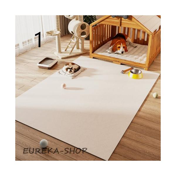 【素材】PVC（約厚さ0.3cm)特徴：質感が柔らかく、グリップ性能が高く、一体化されたデザイン。注意：見た目は麻柄模様ですが、素材は麻ではありません【商品説明】愛犬や飼い主様があってほしい機能をすべて備えているマットです。●撥水加工済みで...