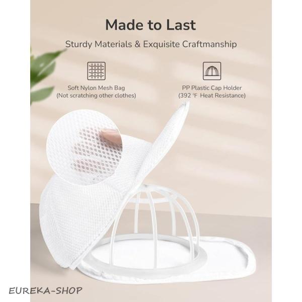 帽子用「洗濯ネット」です。ファスナー式で、キャップの型崩れしにくくなるよう型枠も入っており丸洗いでき、そのまま干すこともできる優れものです。【サイズについて】画像をご参照ください。【素材について】プラスチック【カラーについて】生産ロットによ...