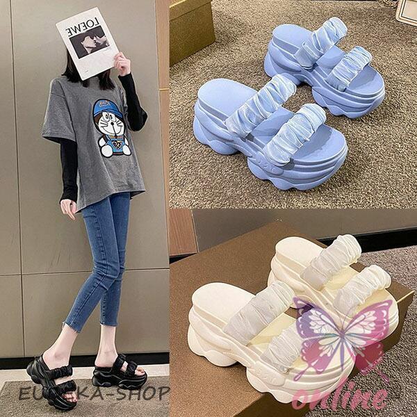 サボサンダル 女性 可愛い お洒落 歩きやすい 痛くない 軽い 楽ちん 快適  厚底サンダル ミュール レディース 軽量 ビーチサンダル 9cmヒール 光沢感 夏 厚底 柔らかい 上品 かわいい おしゃれ シンプル 滑り止め 快適 洗える ...