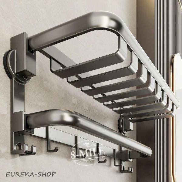 サイズ   商品説明  折りたたみ自由！サビ知らずの鋼鉄製バスルーム収納ラック バスルームが5秒でスッキリ！ 「シャンプー置き場ない…」「タオルが散らかる…」そんな悩みを解決！厚さ1.5mmの高密度カーボンスチール製だから、重い物もビクとも...