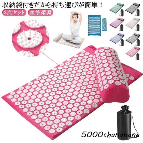 3点セット：指圧マット/枕/収納バッグ