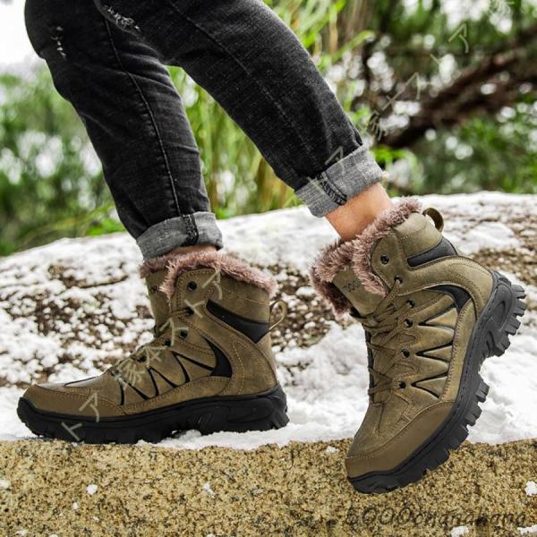 暖かい ウィンターブーツ メンズ 冬靴 歩きやすい 大きいサイズ 小さいサイズ 防寒 暖かい ハイカット スノーブーツ 防水 滑り止め 雪道 スノーブーツ メンズ 滑り止め スノーシューズ 防寒 ブーツ 防寒靴