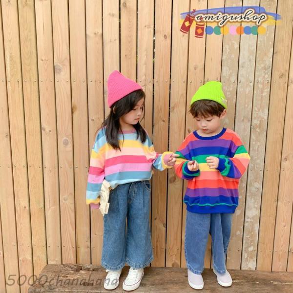 子供服 キッズ 薄手 長袖 ポロシャツ ラガーシャツ  ロンt トレーナー 衣装  カットソー  ボーダー【素　材】綿、その他【サイズ】単位：cm　　着丈/バスト/肩幅/袖丈80　36/80/36/2490　39/84/38/26.5100...