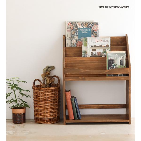 【商品名】NEIN MARKE 木製 マガジンラック【ブランド】Creer(クレエ)【商品仕様】size：約 w530×d260×h700mm重量: 約 5000g素材: 天然木 (パイン)原産国：フィリピン【商品説明】どこか懐かしい佇まい...