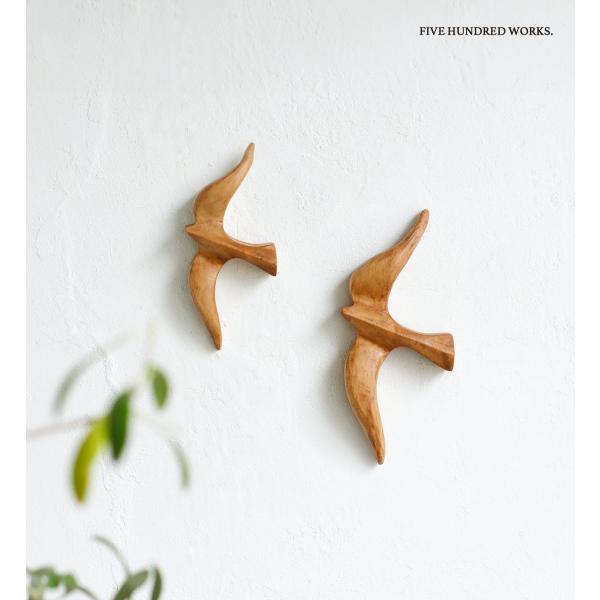 【商品名】NEIN MARKE(ナインマーケ) パインバードオブジェ2個セット【ブランド】Creer(クレエ)【商品仕様】size：S：約 w60×d24×h133 mmL：約 w75×d24×h165 mm重量:S：約 25gL：約 40...