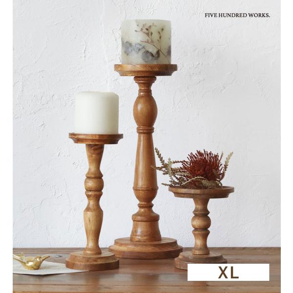 【商品名】NEIN MARKE パイン キャンドルスタンド XLサイズ【ブランド】Creer(クレエ）【商品仕様】size：約φ120×h305mm(台座部分：約 φ100mm)※ハンドメイド品のためサイズ画像と若干の誤差がある場合がござい...