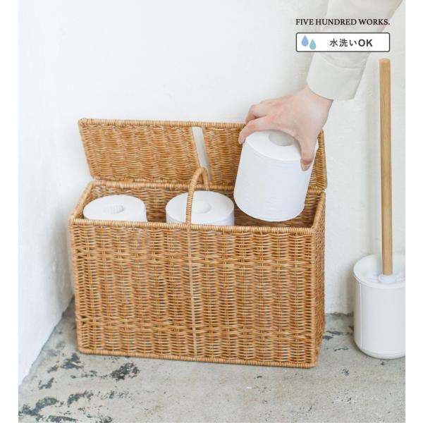 【商品名】UTILE NAIR(ユティル ナイール)ハンドル付ペーパーボックス【ブランド】Creer(クレエ)【商品仕様】size：約 w380×d140×h250mm(持ち手 d55mm)重量：約 920g素材：ポリエチレン、ポリプロピレ...